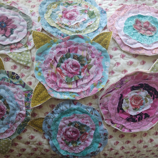 French Rose Quilt Pattern - Etsy