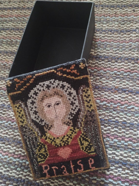 Xstitch Angel Keepsake Box Thewarehouseshelf Xstitch Angel Box | Etsy