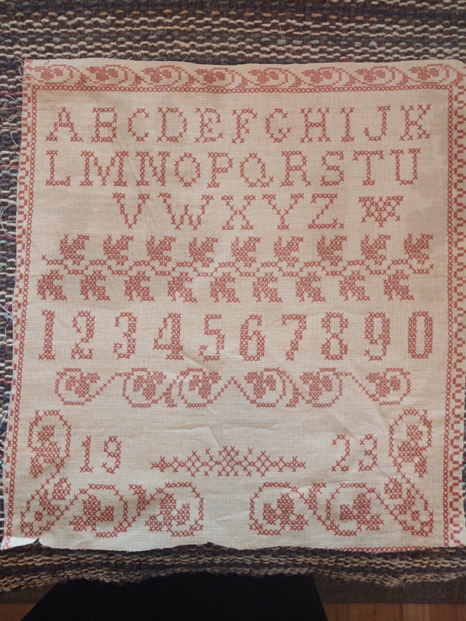 X Stitch Redwork Sampler Thewarehouseshelf Redwork Vintage - Etsy