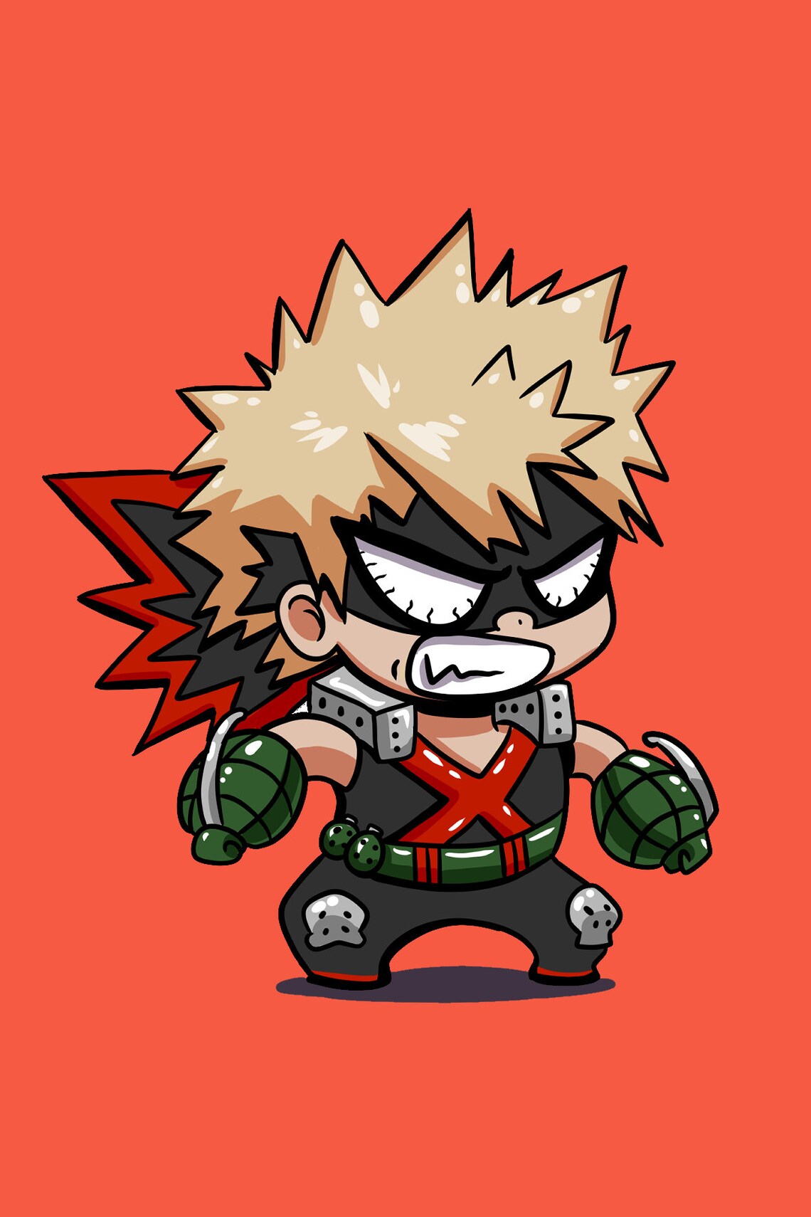 Angry Bakugo Mini Art Print 4x6 on Glossy Paper/ Anime Print / | Etsy