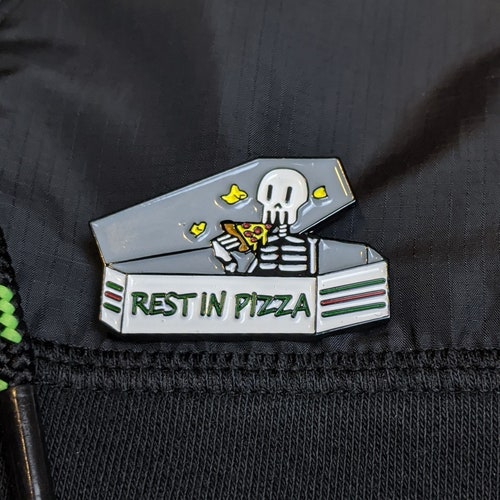 Pizza Heart Enamel Pin - Etsy