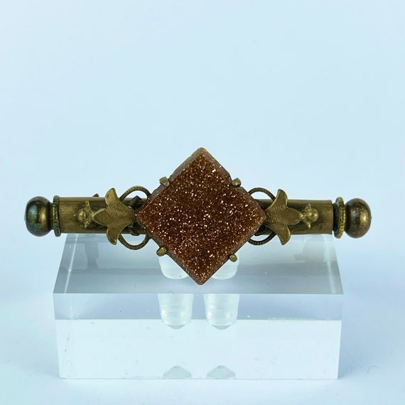 Antique Victorian Pretty and Practical Goldstone and … - Gem