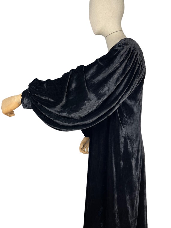 Original 1930’s Black Velvet Opera Coat by Peter Jone… - Gem