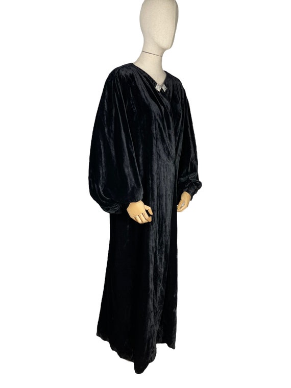 Original 1930’s Black Velvet Opera Coat by Peter Jone… - Gem