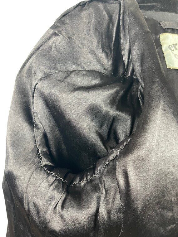 Original 1940's Crayson Model Black Fitted Jacket Cov… - Gem