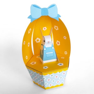 Printable Easter Box, DIY Papercraft Kit, Bunny Gift Box, Chocolate Box ...