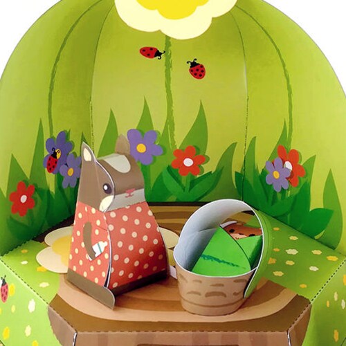 DIY Paper Toy Cookie Shop Playset DIY Papercraft Kit Paper - Etsy