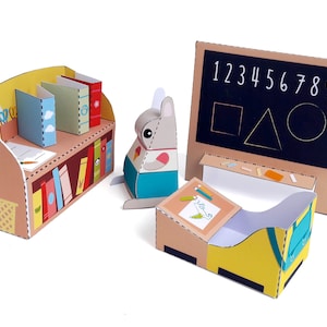 DIY Paper Kit School Time, Printable - Etsy
