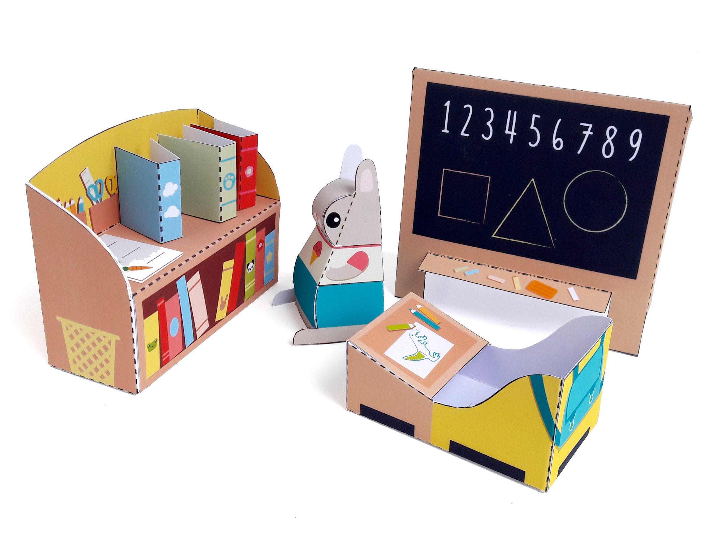 DIY Paper Kit School Time, Printable - Etsy