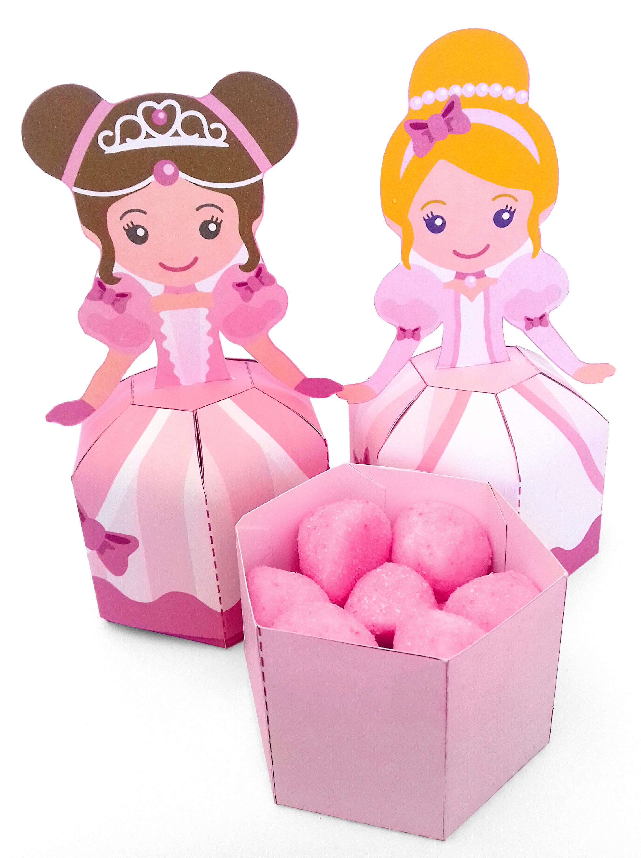 Printable Princess Favor Box, Diy Favor Box, Instant Download - Etsy