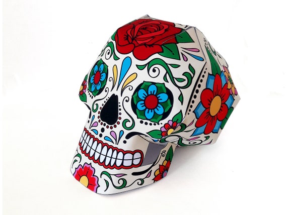 DIY Skull Dia De Los Muertos Paper Craft - Etsy