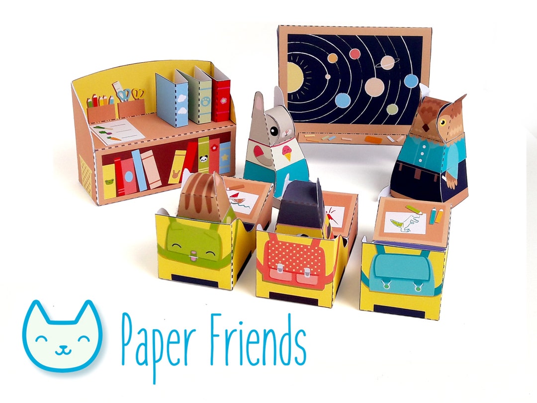 DIY Paper Kit School Time, Printable - Etsy