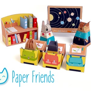 DIY Paper Kit School Time, Printable - Etsy