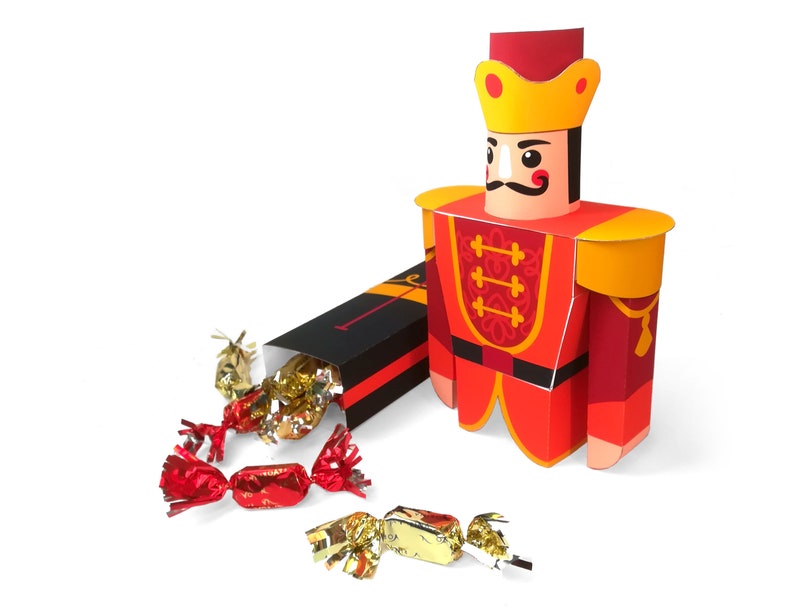 Nutcracker Favor Box Printable Decoration Diy Christmas - Etsy