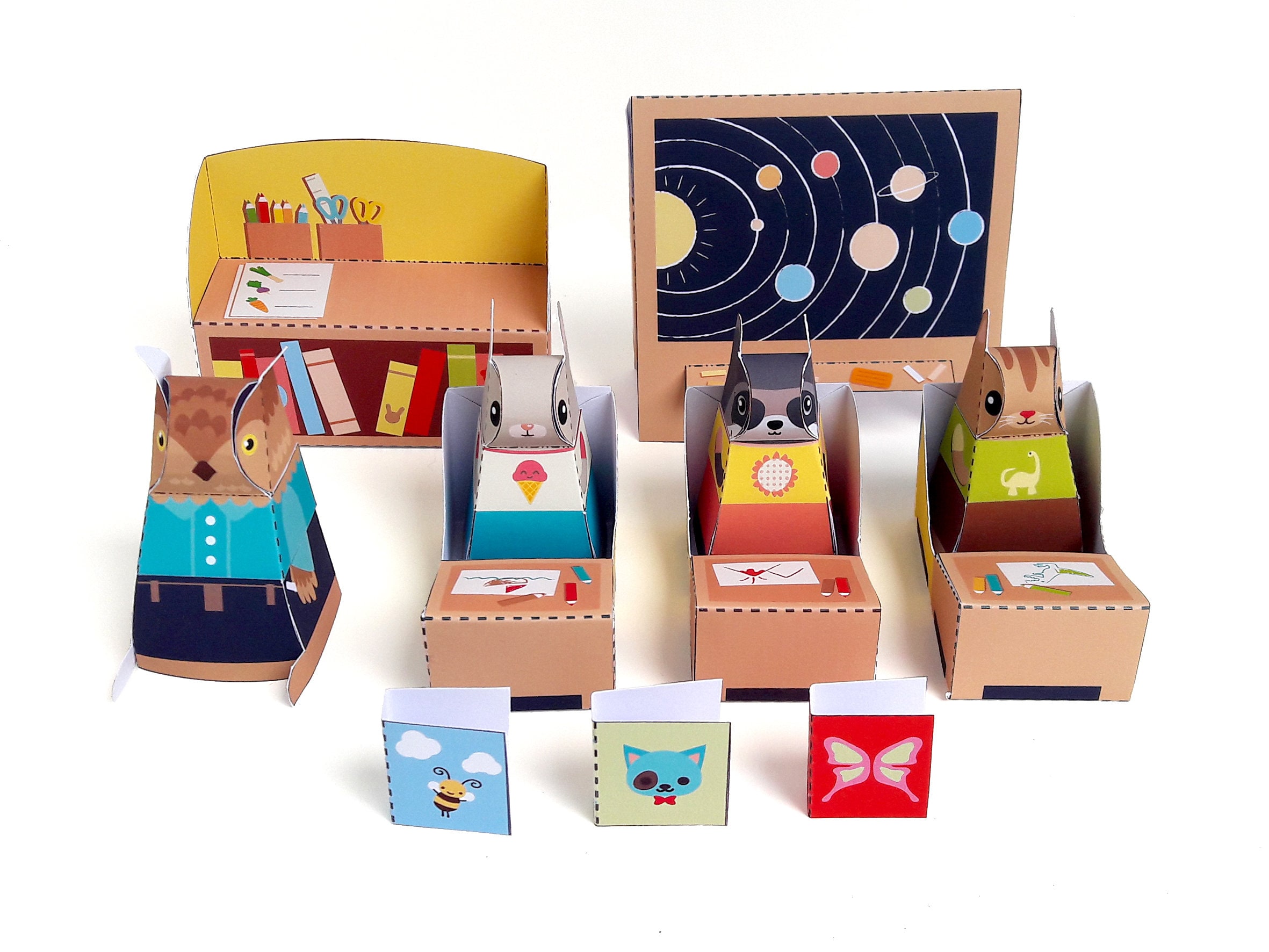 DIY Paper Kit School Time, Printable - Etsy