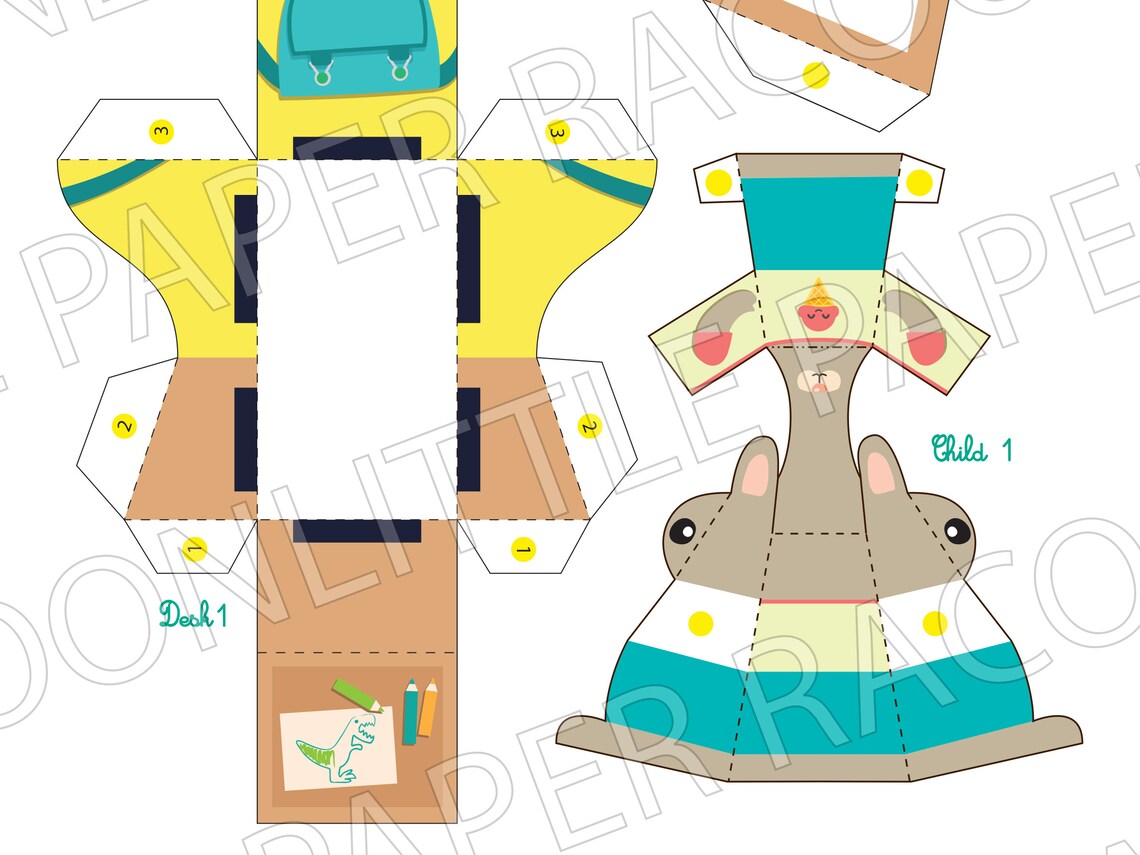 DIY Paper Kit School Time Printable - Etsy