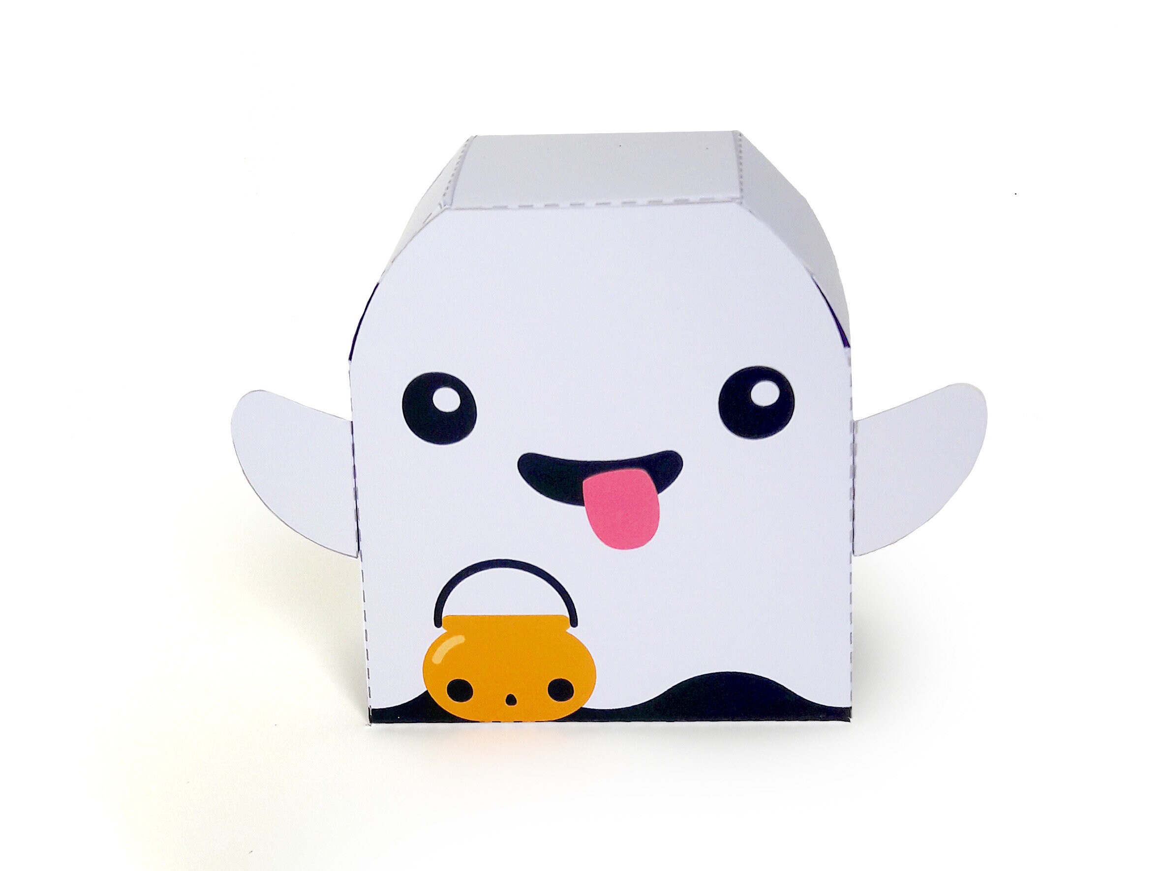 Pack of 3 DIY Favor Boxes Cat Bat and Ghost for Halloween - Etsy