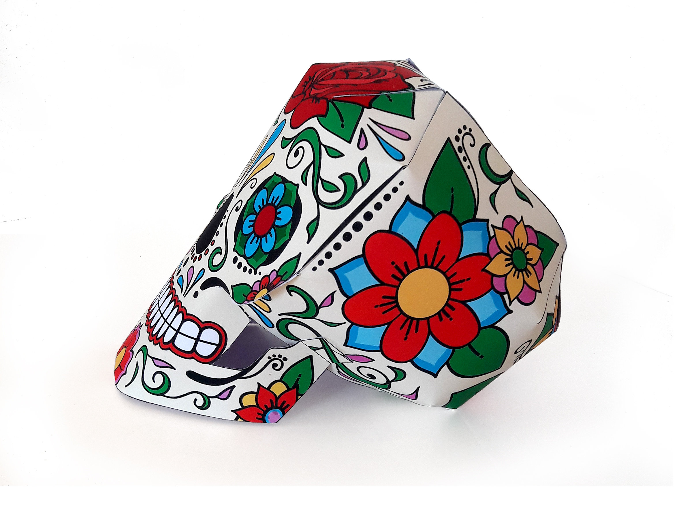 DIY Skull Dia De Los Muertos Paper Craft - Etsy