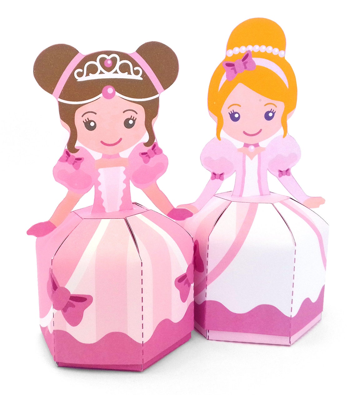 Printable Princess Favor Box Diy Favor Box Instant Download - Etsy