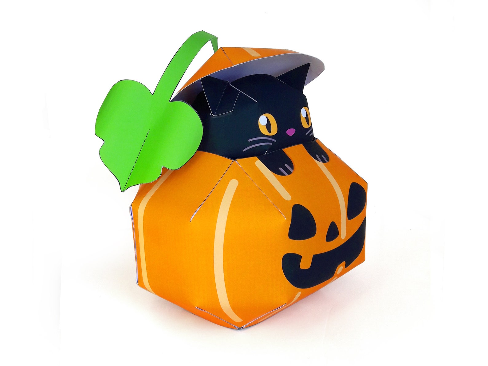 Printable DIY Cat and Pumpkin Halloween Decor - Etsy