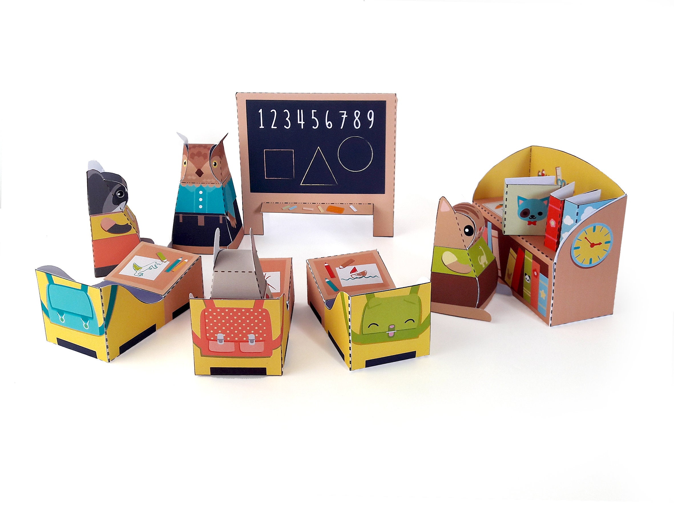 DIY Paper Kit School Time, Printable - Etsy