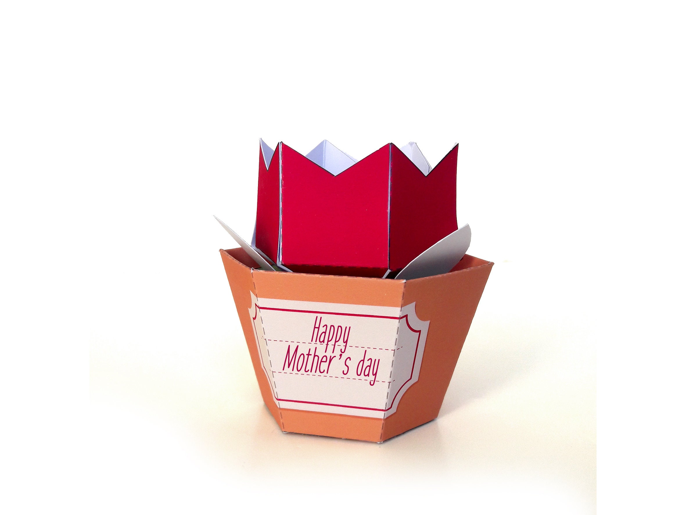 Digital Flower Pop up Box DIY - Etsy