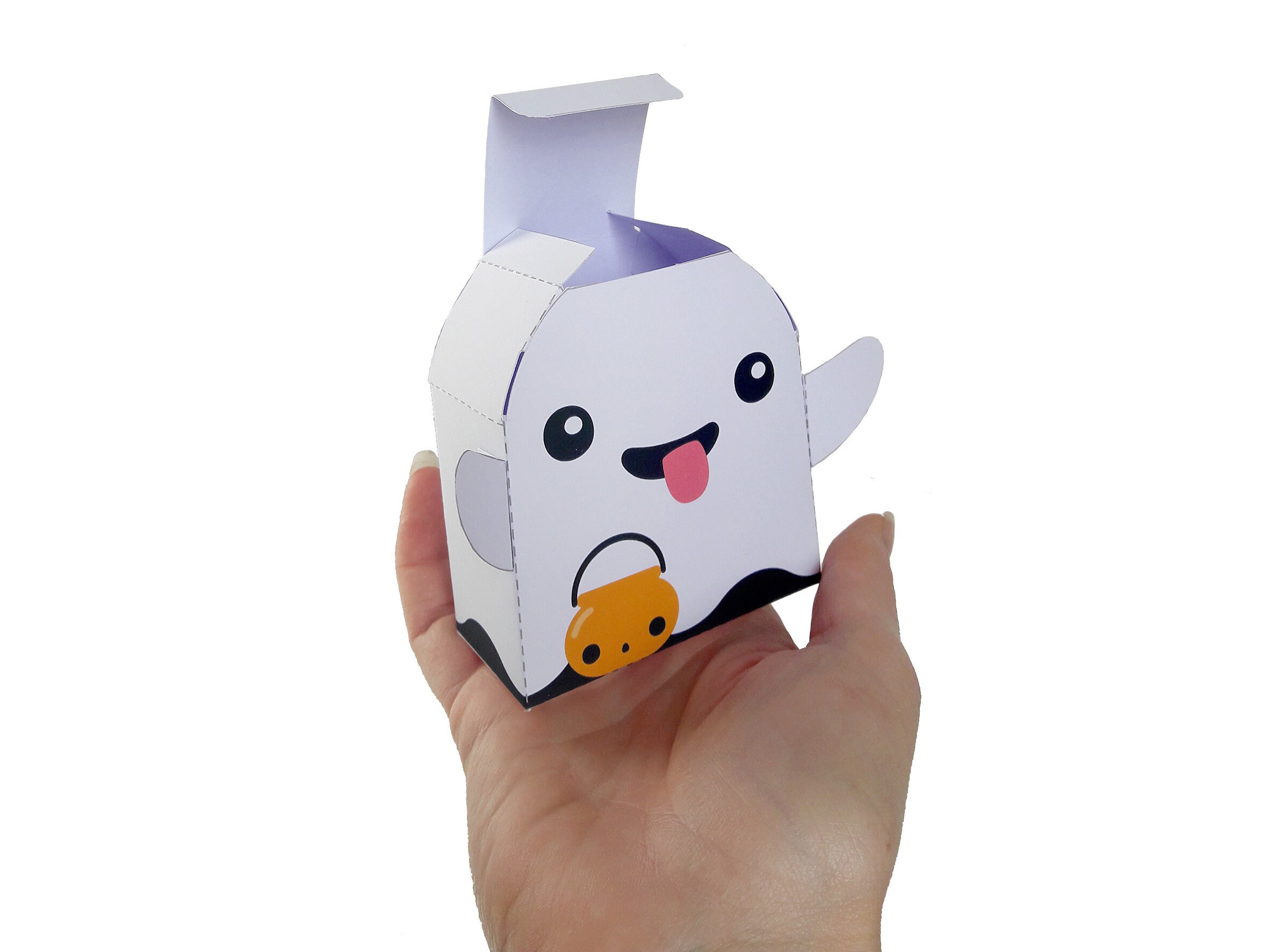 Pack of 3 DIY Favor Boxes Cat Bat and Ghost for Halloween - Etsy