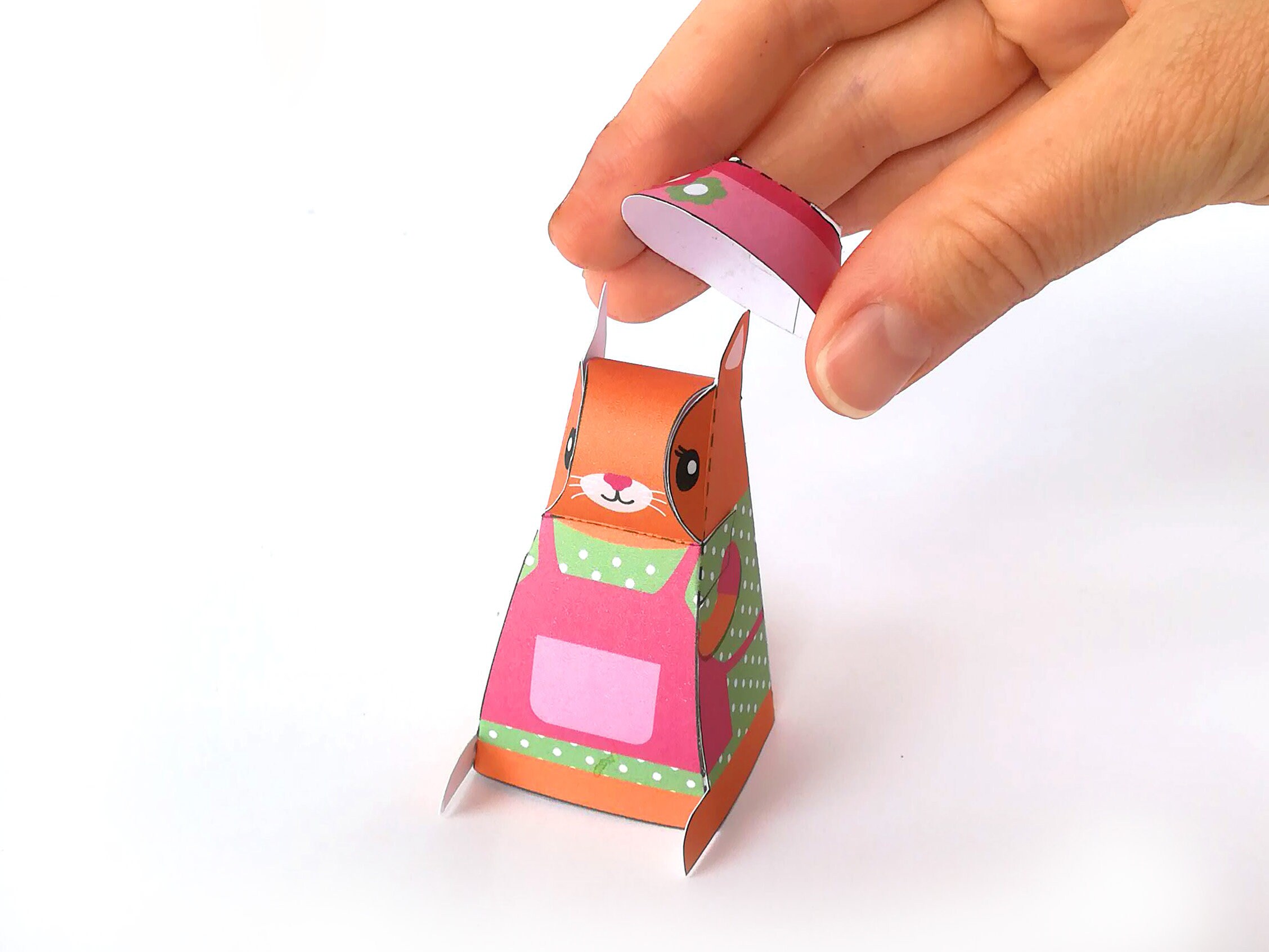 DIY Papercraft Kit, Flower Cart Playset, Pdf Paper Toy, Printable ...