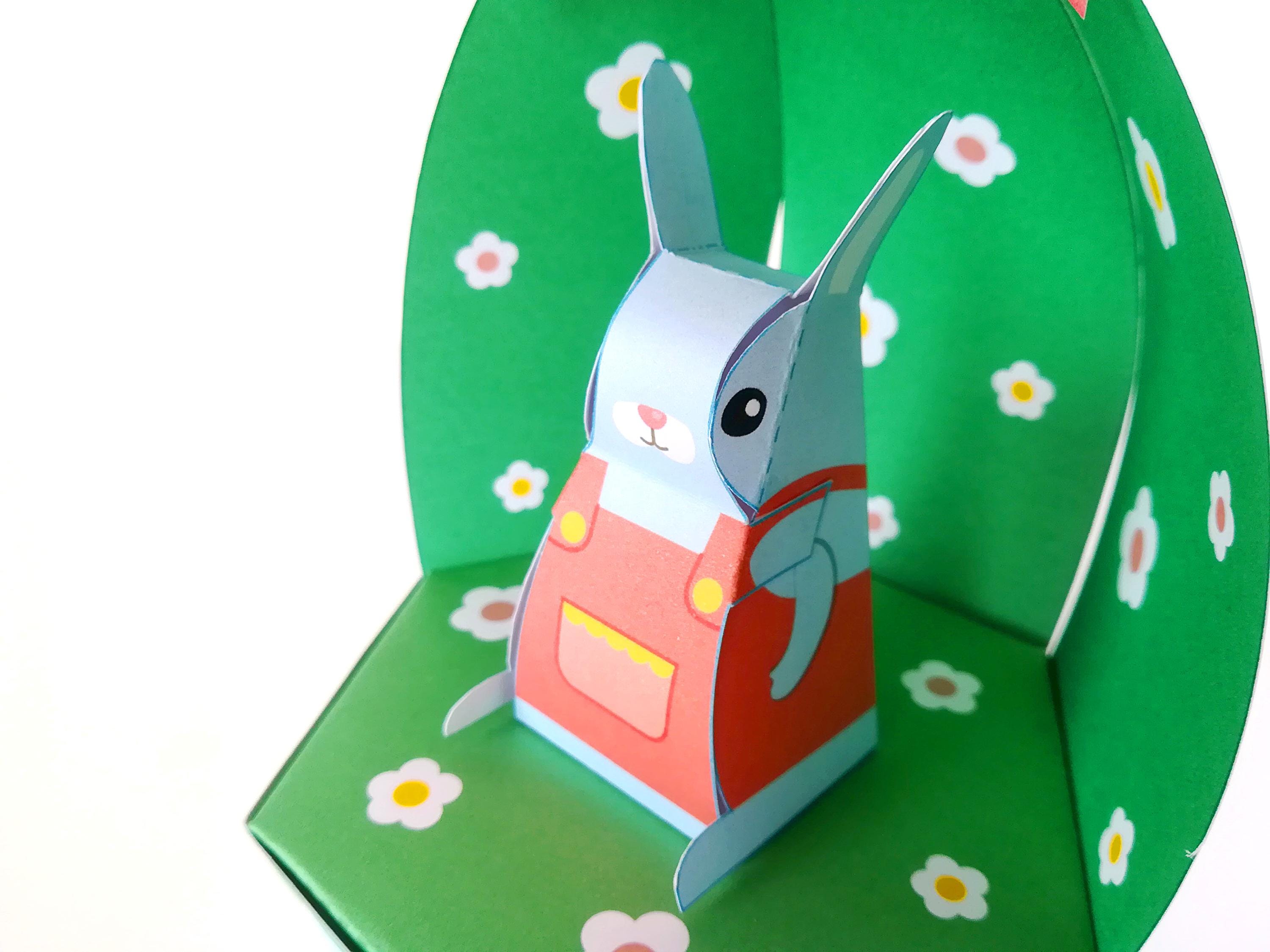 Printable Easter Box, DIY Papercraft Kit, Bunny Gift Box, Chocolate Box ...