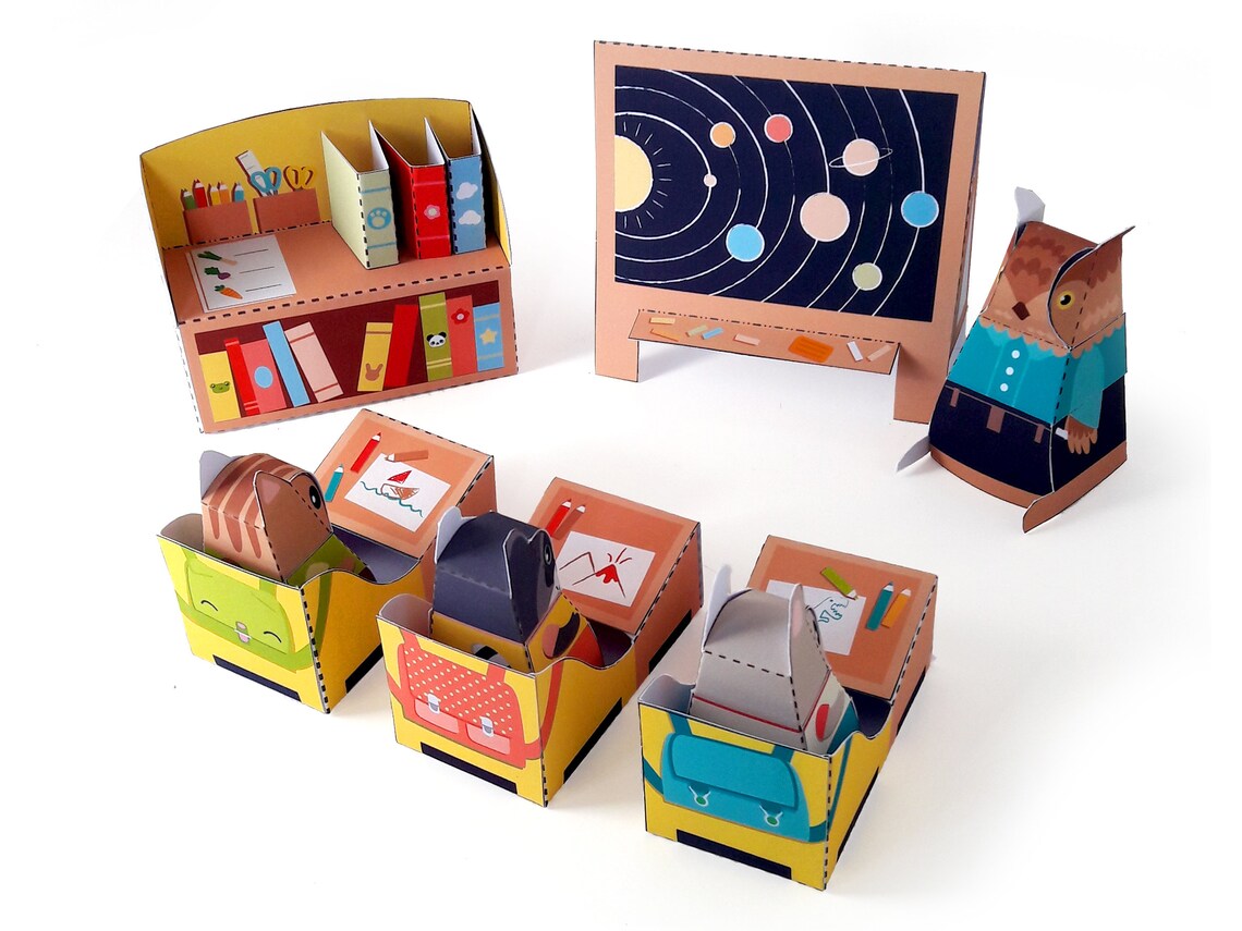 DIY Paper Kit School Time Printable - Etsy