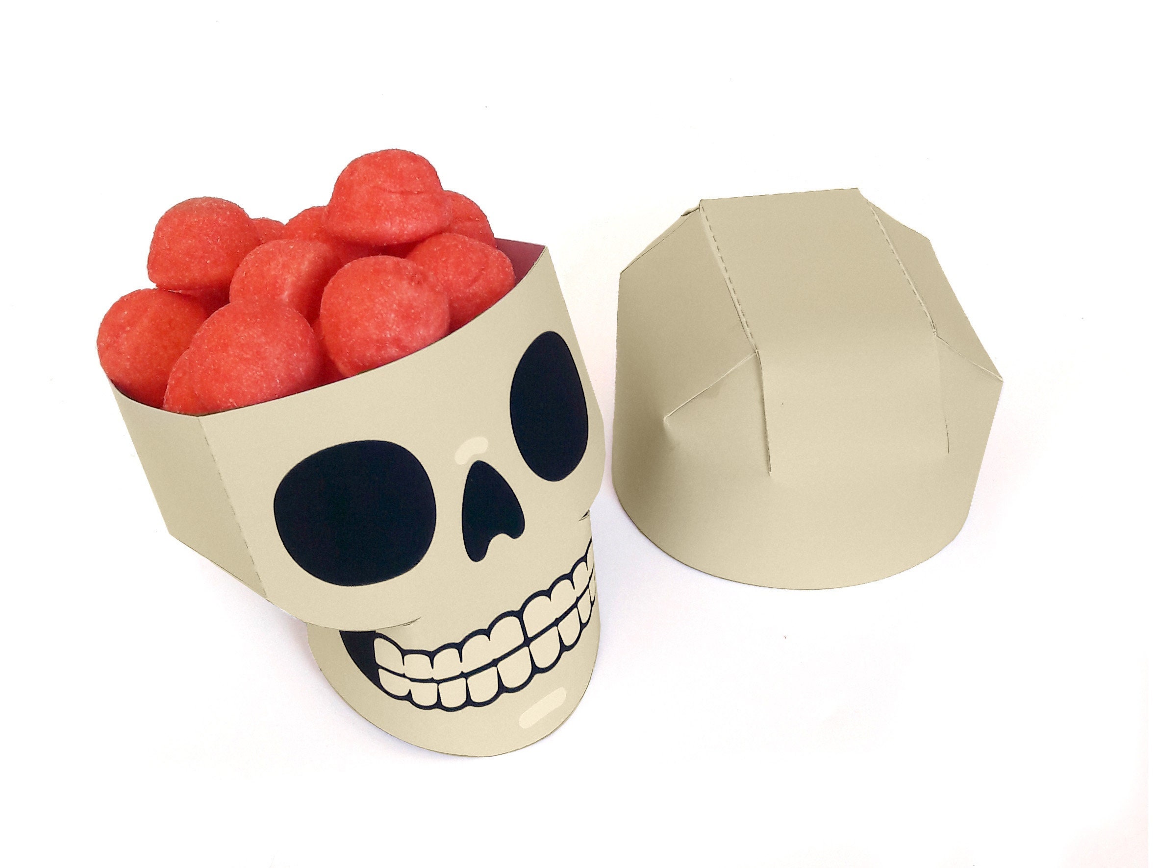 DIY Printable Skull Favor Box - Etsy