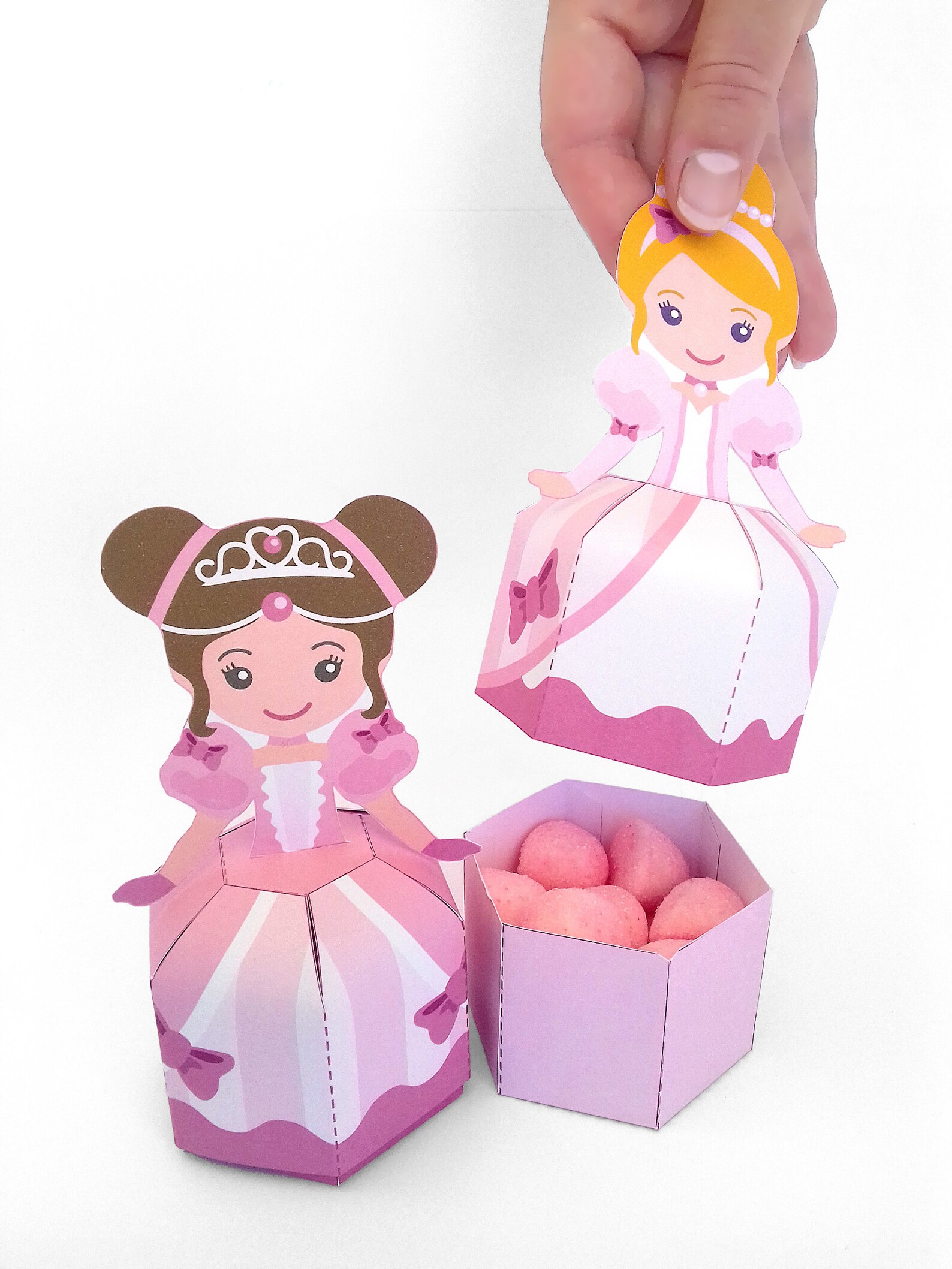 Printable Princess Favor Box, Diy Favor Box, Instant Download - Etsy