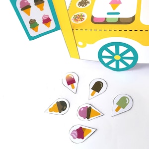 DIY Papercraft Kit, Ice Cream Stand Playset, Pdf Paper Toy, Printable ...