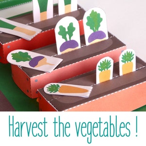 DIY Papercraft Vegetable Garden Set - Etsy