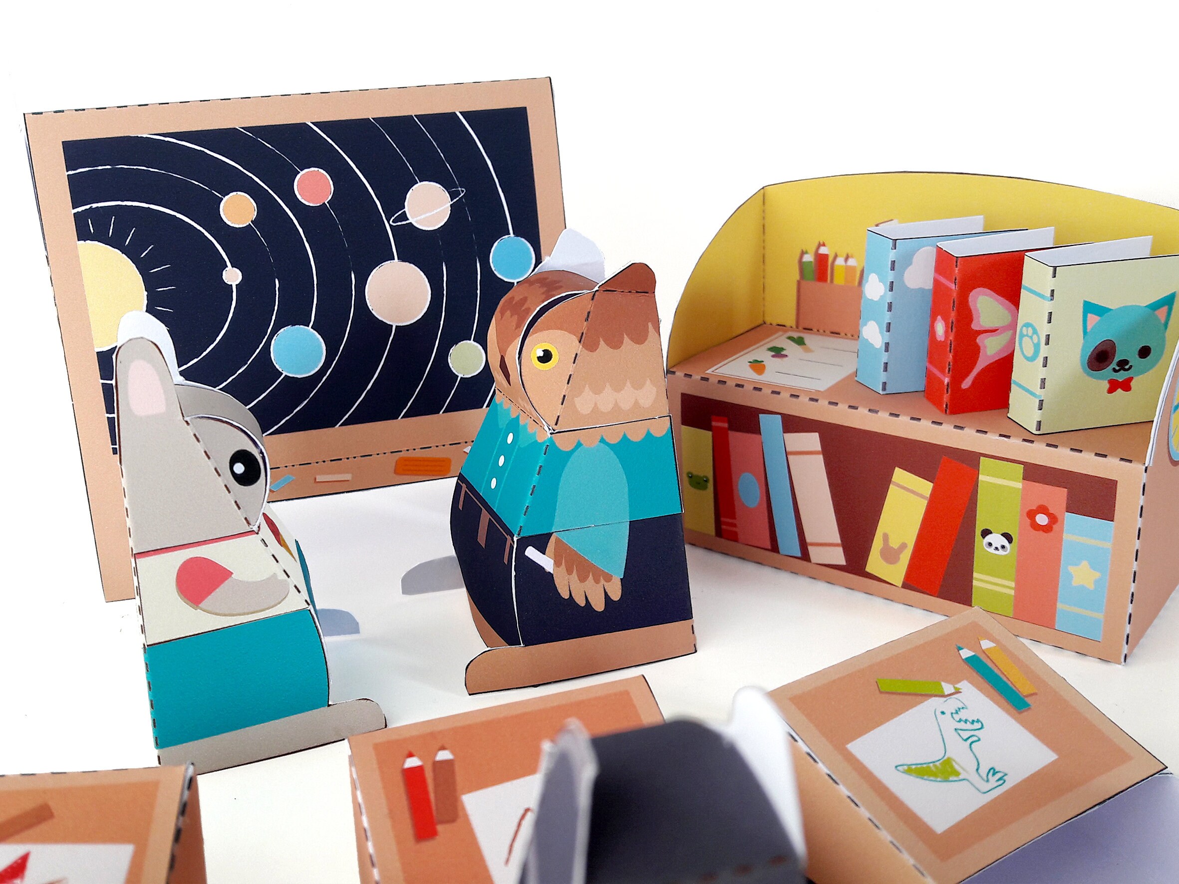 DIY Paper Kit School Time, Printable - Etsy