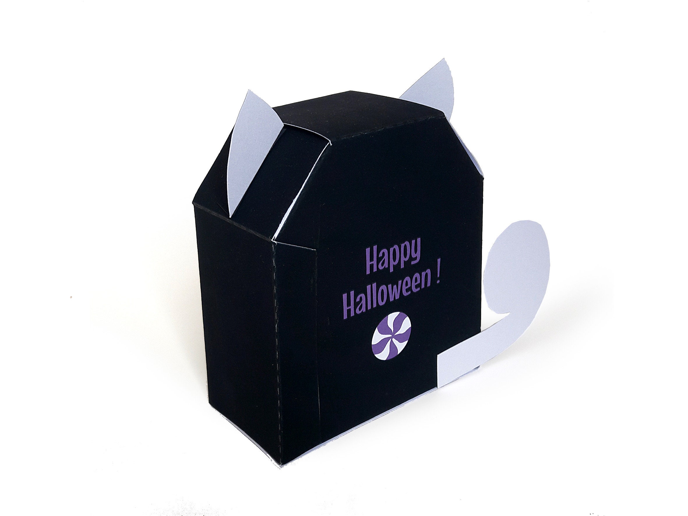 Pack of 3 DIY Favor Boxes Cat Bat and Ghost for Halloween - Etsy