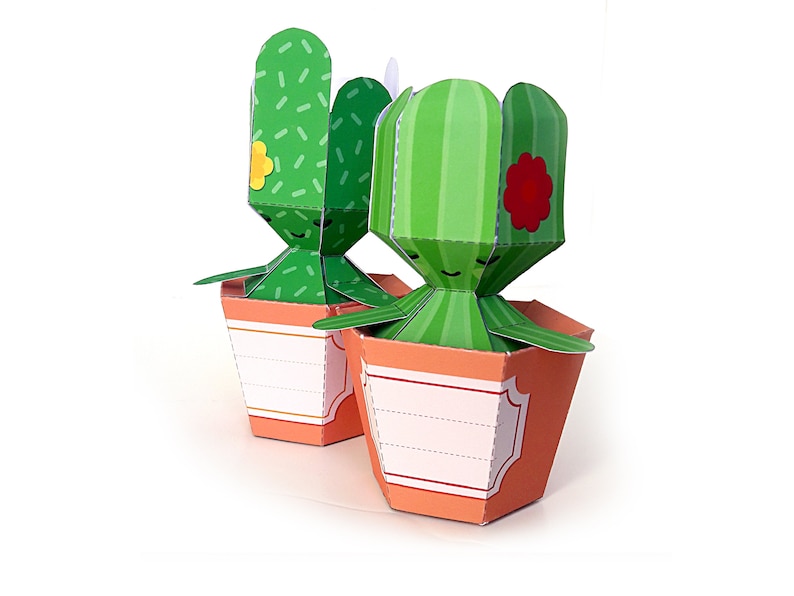 Digital Cactus Pop up Box DIY - Etsy