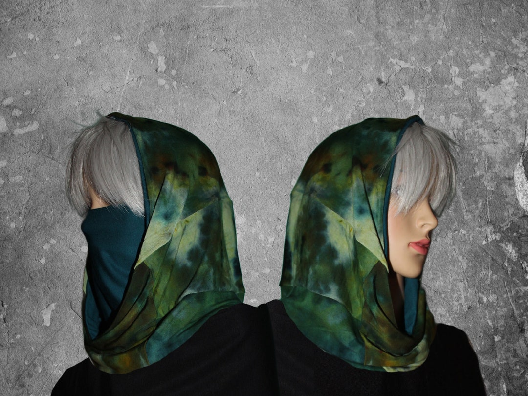 Hand Dyed Bamboo Ninja Mask Cowl Hood // Handmade in Denver CO ...