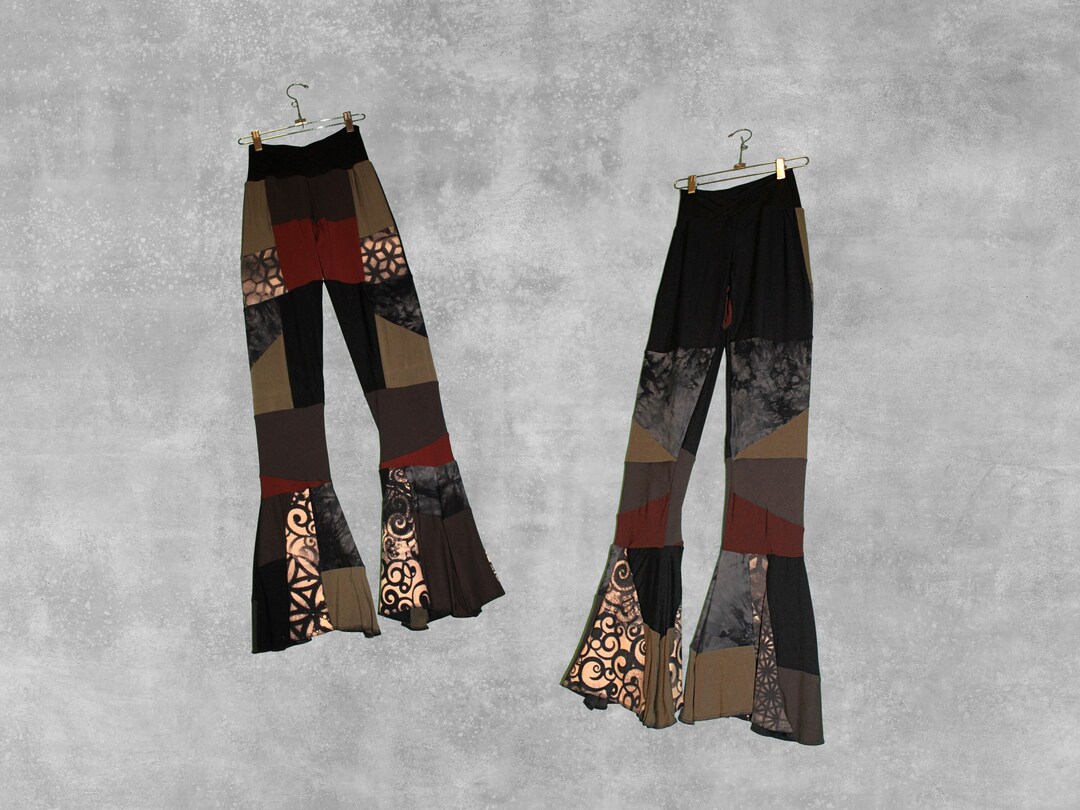 Custom Handmade Bamboo Flares Crossover Waistband, Eco Friendly ...