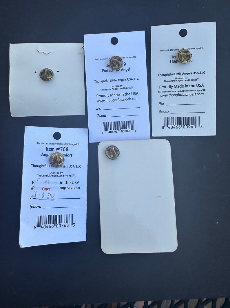 5 Different Angels on Card Hugs, Comfort, Protect Me, God Bless America ...