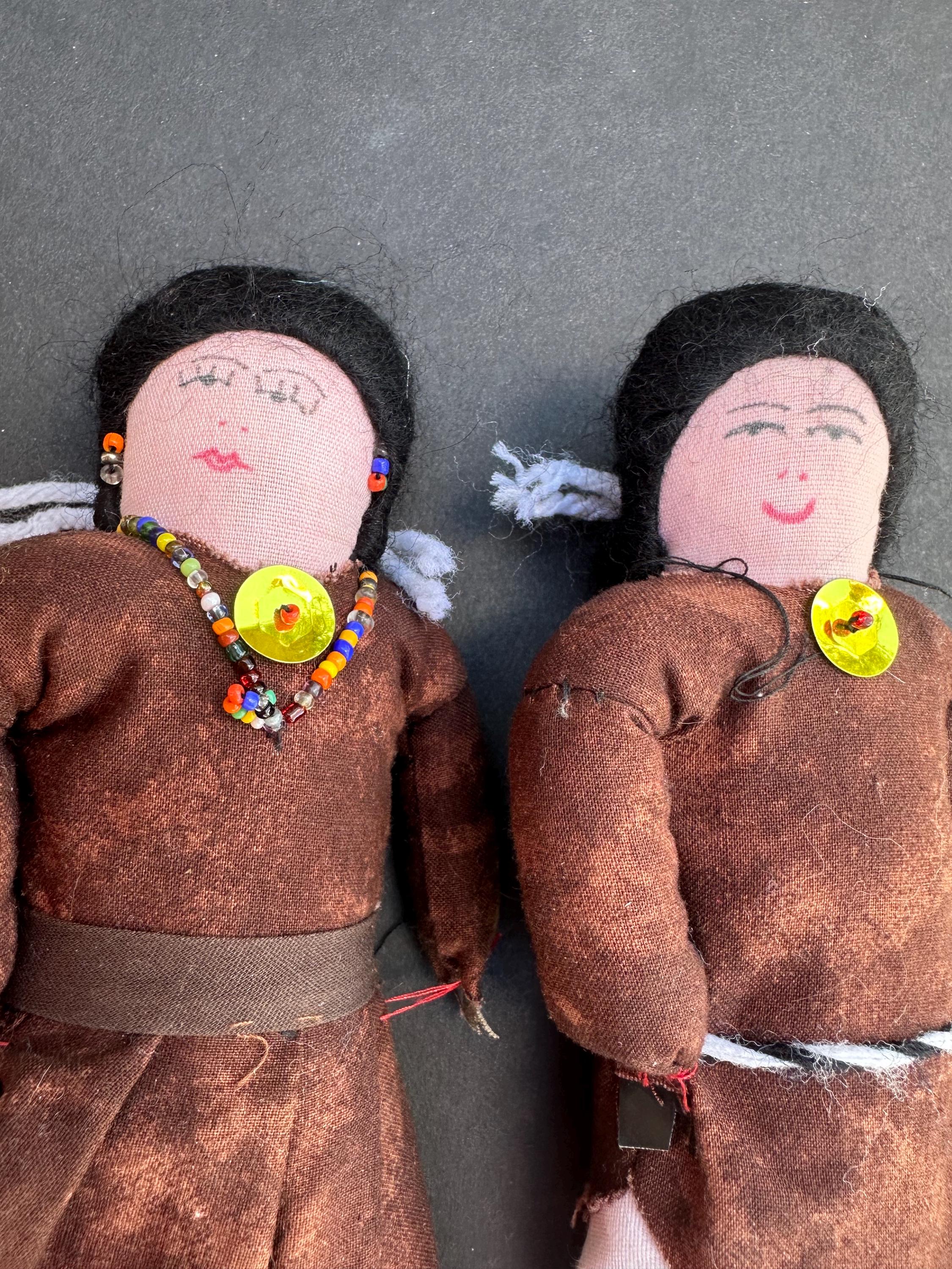 Vintage Native American Indian Rag Dolls Couple - Etsy