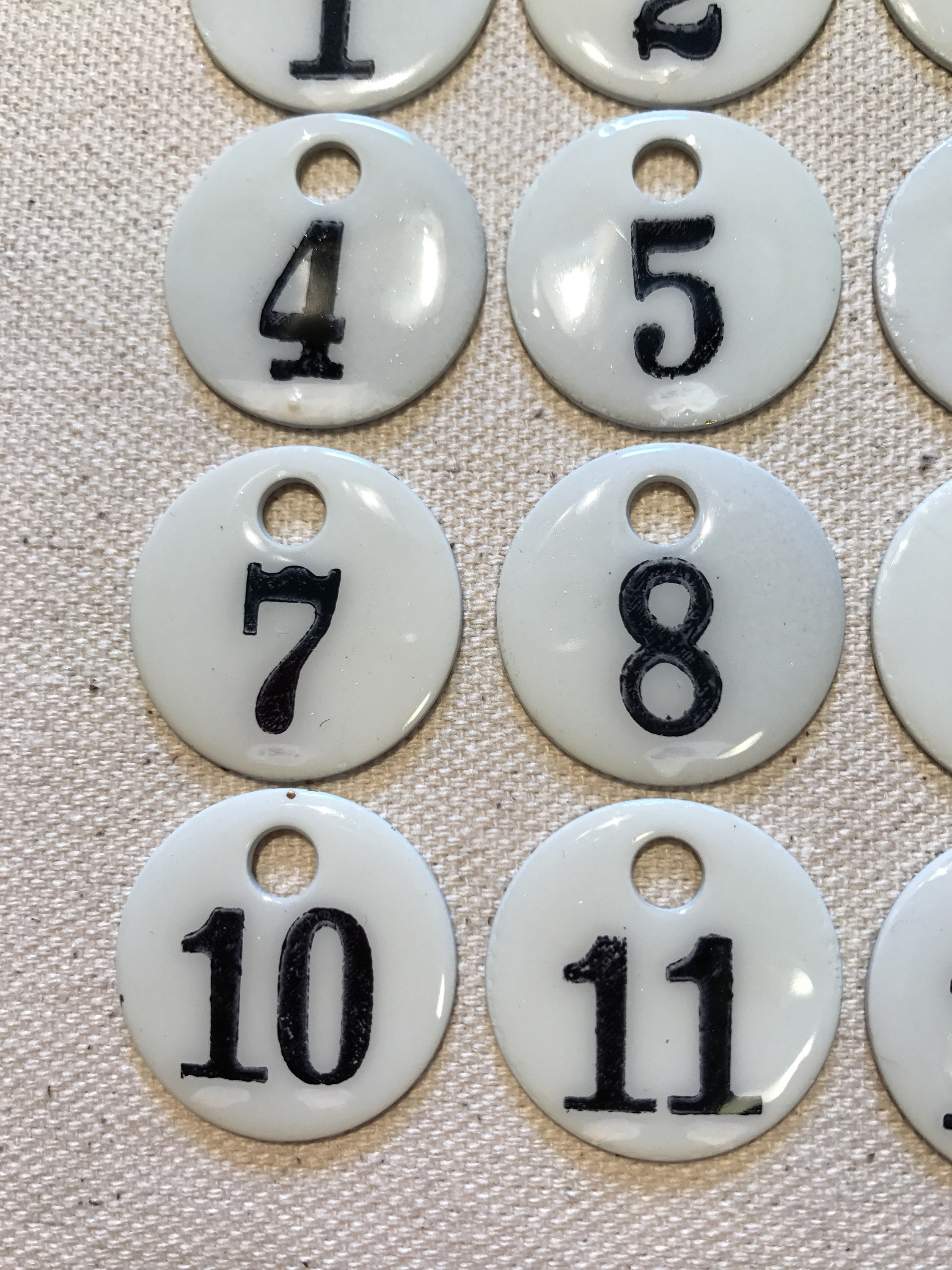 Number Metal Tag for Custom Farmhouse Number Tag for Vintage Decor - Etsy