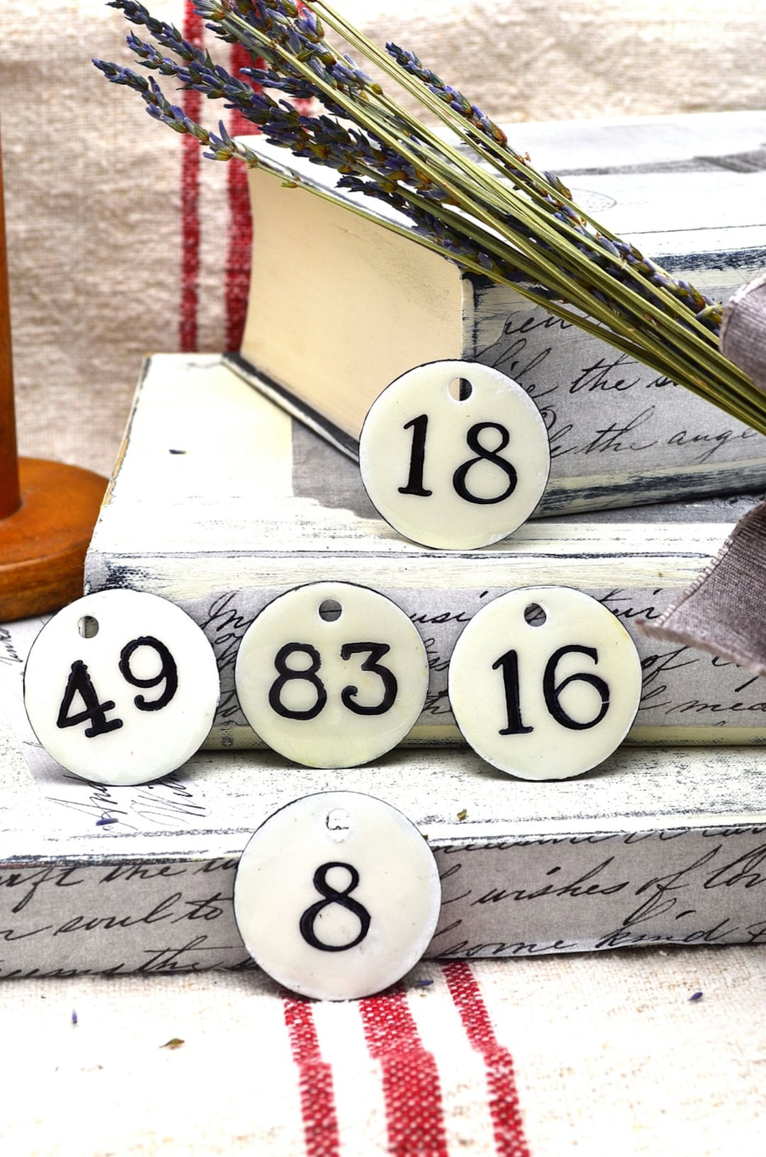 Number Metal Tag for Custom Farmhouse Number Tag for Vintage Decor - Etsy