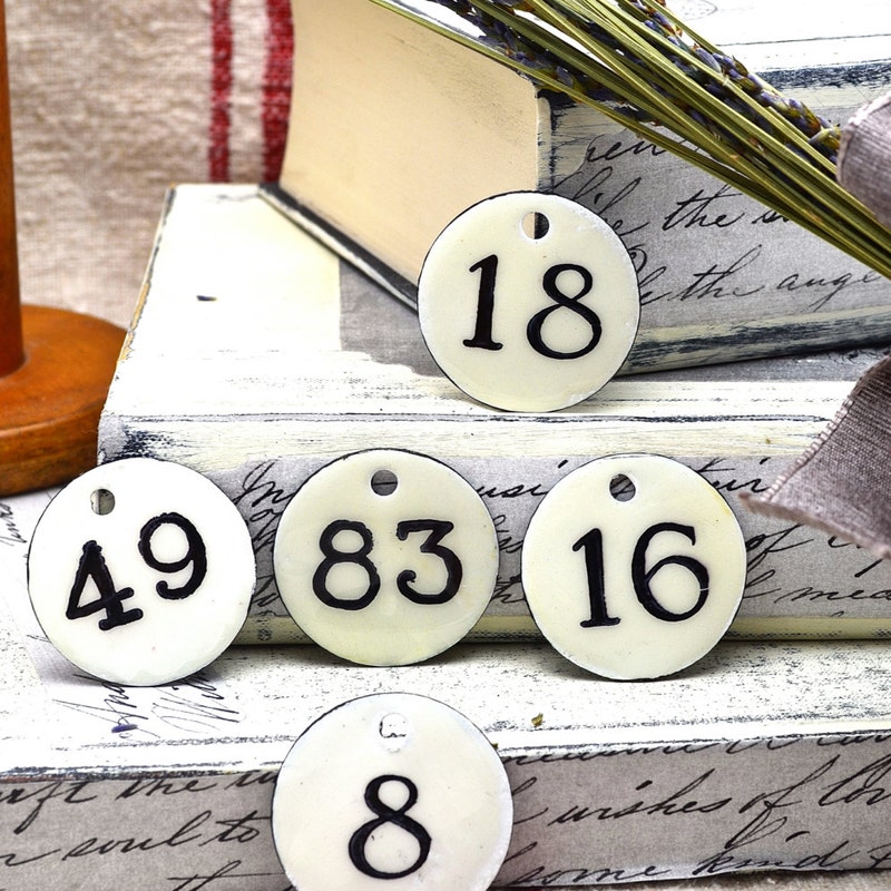 Enamel House Numbers - Etsy