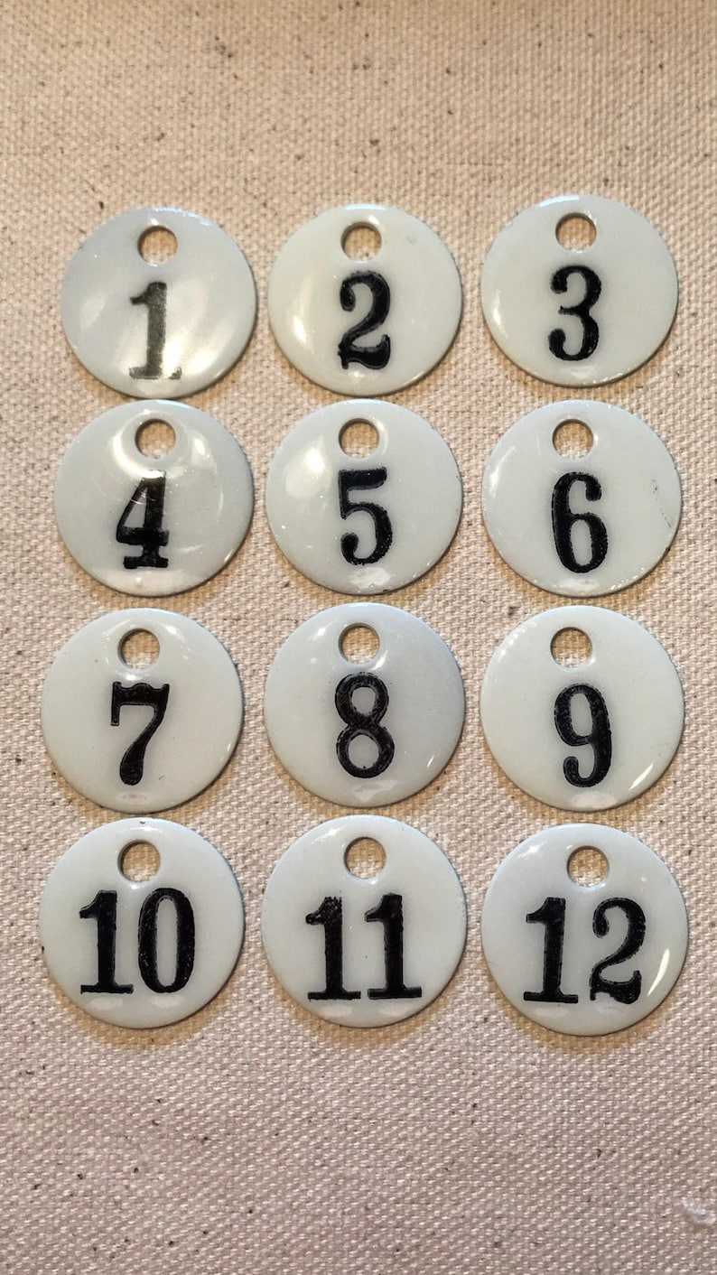 Number Metal Tag for Custom Farmhouse Number Tag for Vintage Decor - Etsy