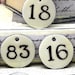 Number Metal Tag for Custom Farmhouse Number Tag for Vintage Decor - Etsy