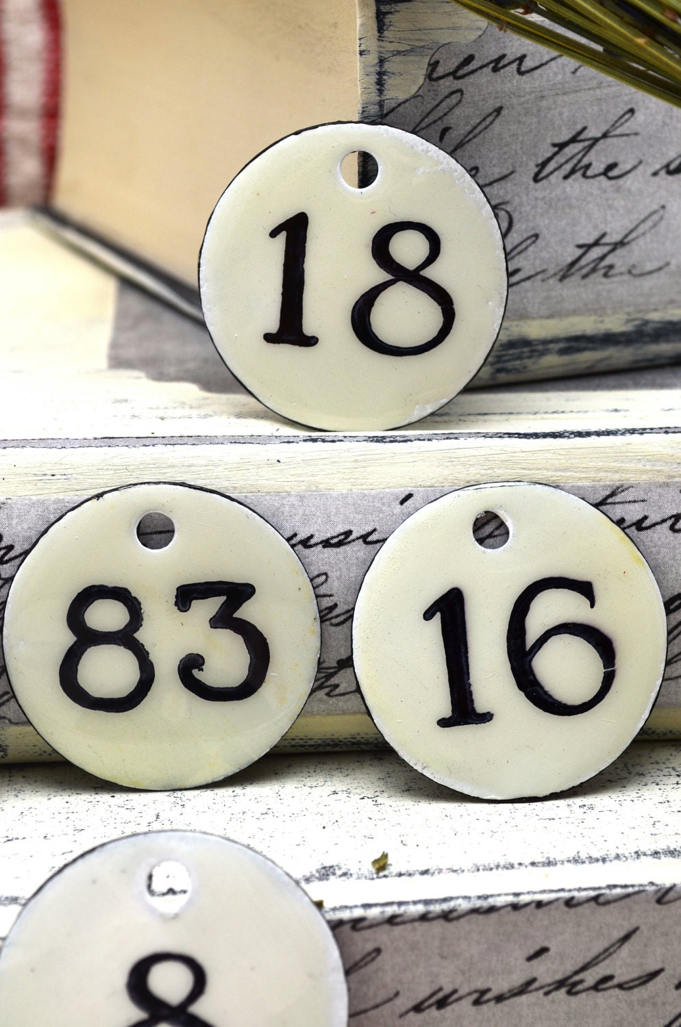 Number Metal Tag for Custom Farmhouse Number Tag for Vintage Decor - Etsy