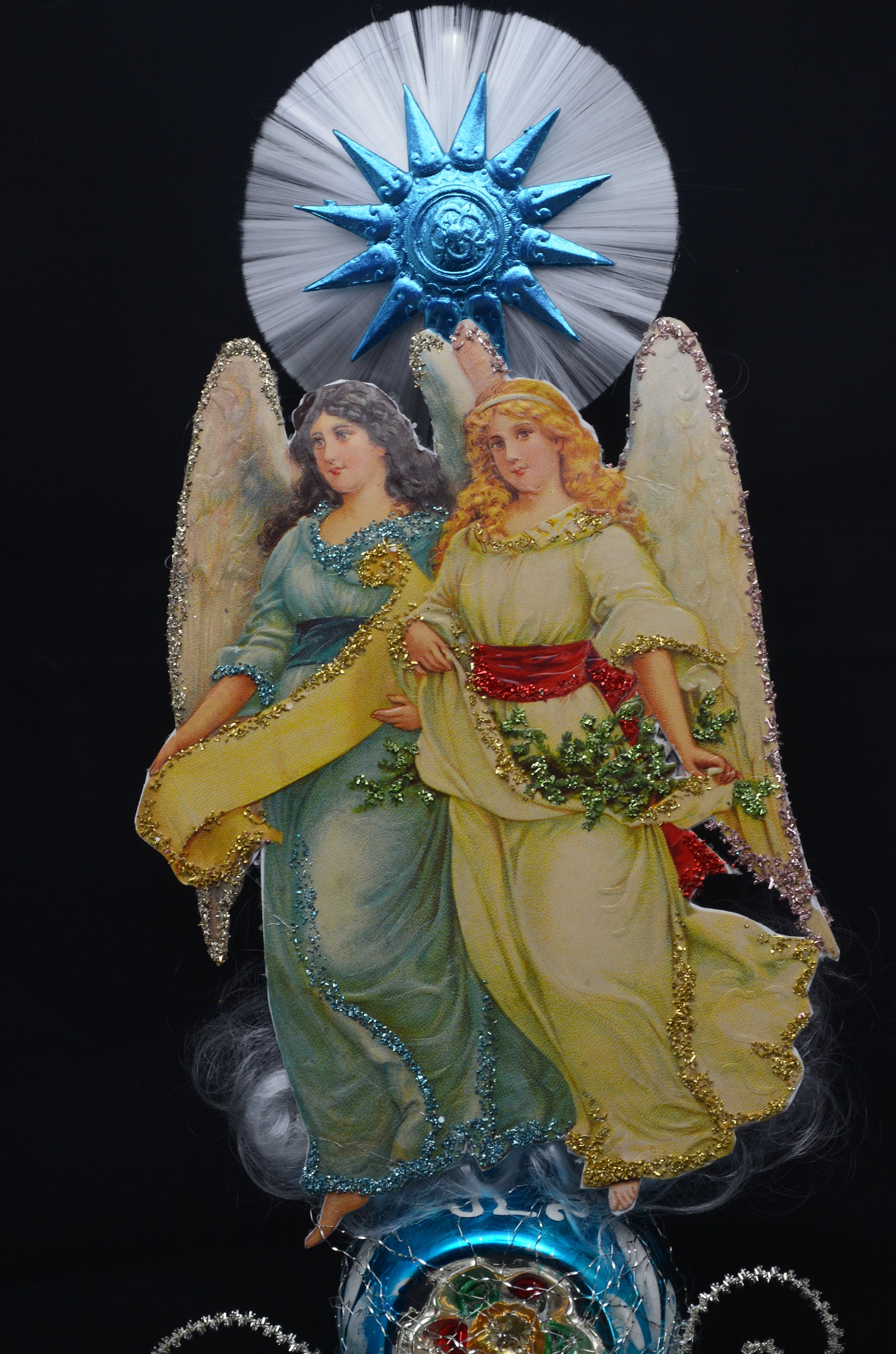 Tree Topper for Vintage Look for Farmhouse Decor for Christmas Vintage ...