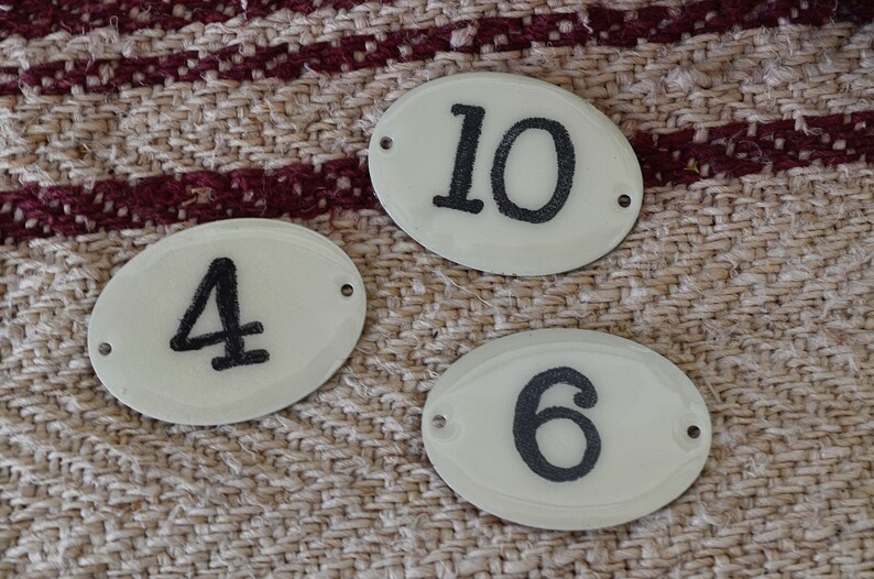 Number Metal Tag for Custom Farmhouse Number Tag for Vintage Decor ...