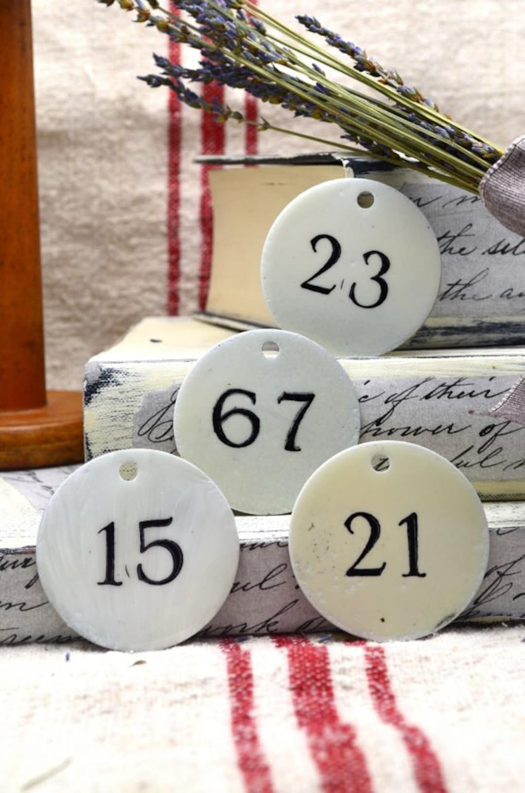 Metal Farmhouse Decor Number Tag for Metal Number Tags Vintage French ...